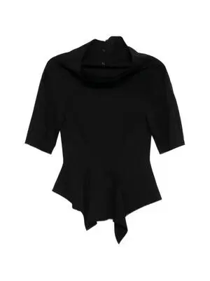 Khaite Pippa Cowl-neck Blouse