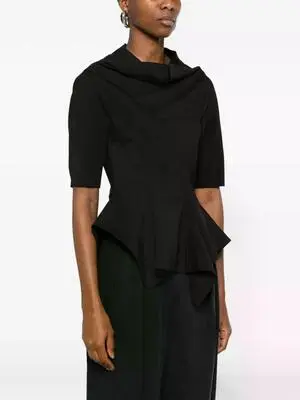 Khaite Pippa Cowl-neck Blouse