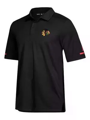 Adidas Chicago Blackhawks Gameday Short-sleeve Polo - Black