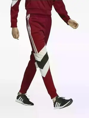 Adidas Side-stripe Track Pants - Red