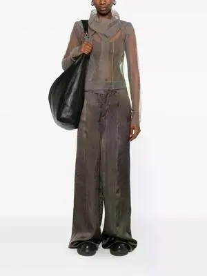 Rick Owens Zip-up Tulle Blouse