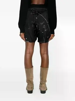 Rick Owens Drawstring Printed Shorts
