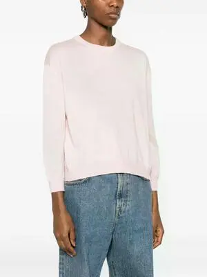 BEYOU Ribbed-hem Sweater