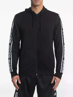 Adidas Full-zip Logo Hoodie - Black