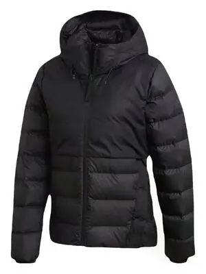 Adidas Hooded Quilted Jacket - Black
