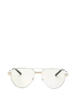 CARTIER Pilot-frame Sunglasses - Silver