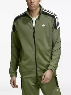 Adidas Logo-detail Zip Sweatshirt - Green