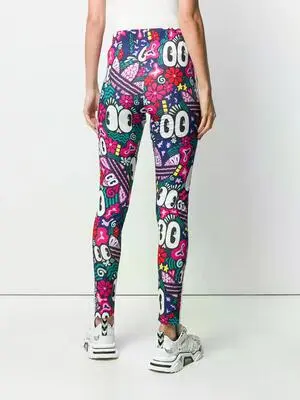 Adidas X Hattie Stewart 3-stripes Printed Leggings
