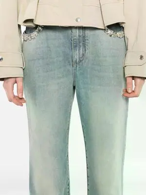 Alexander McQueen Crystal-embellished Jeans