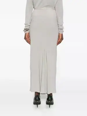 Rick Owens Ribbed Silk Skirt