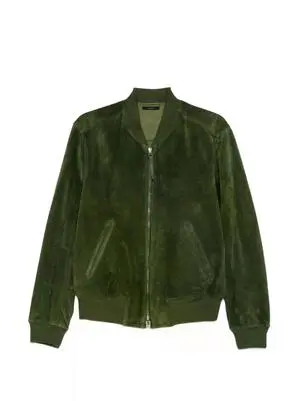 TOM FORD Perforated Suede Bomber Jacket