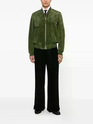 TOM FORD Perforated Suede Bomber Jacket