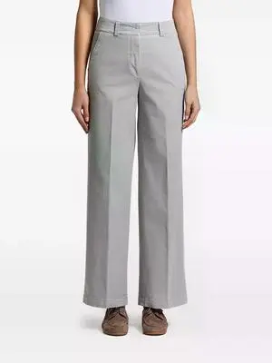 Peserico Stonewash Gabardine Trousers - Grey