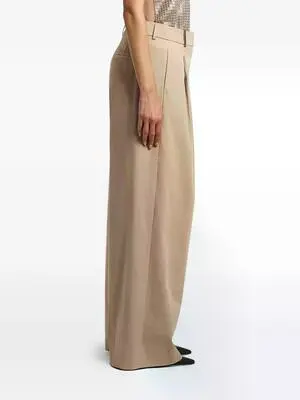 Peserico Pleated Wide-leg Trousers - Neutrals