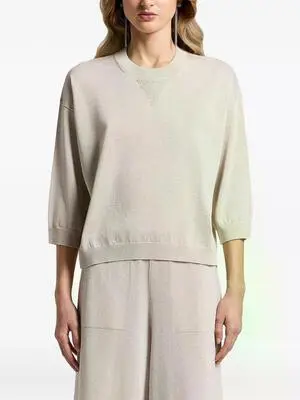 Peserico Fine-knit Crew-neck Sweater
