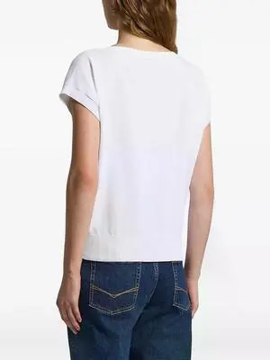 Peserico Pocket Knitted T-shirt - White