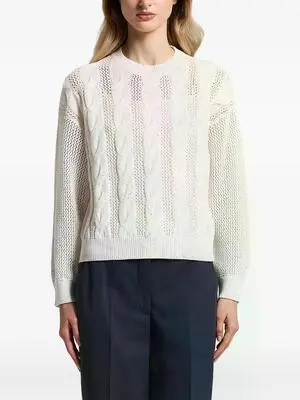 Peserico Sequin Cable Knit Sweater
