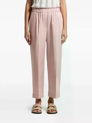 Peserico Elasticated-waist Trousers - Pink
