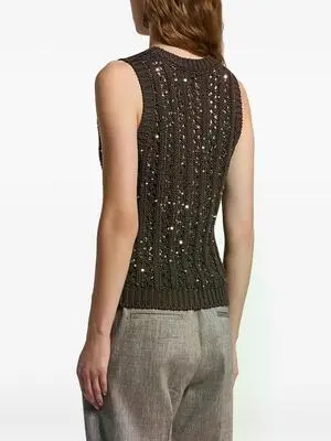 Peserico Sequinned Knit Top