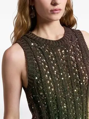 Peserico Sequinned Knit Top