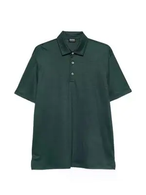 Zegna Buttoned Wool Polo Shirt
