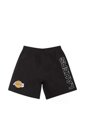 Mitchell & Ness Nba Los Angeles Lakers Nylon Shorts - Black