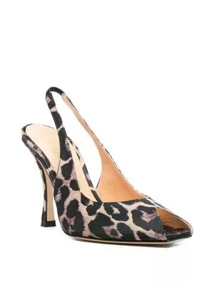 CHANTAL Leopard Print Slingback Sandals