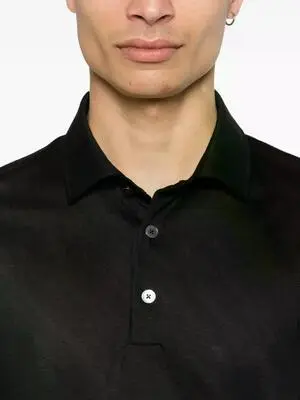Zegna Buttoned Wool Polo Shirt