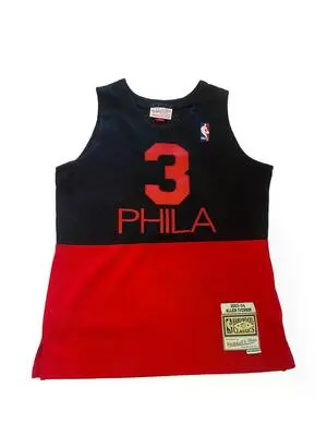Mitchell & Ness Philadelphia Colour-block Vest - Red