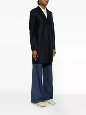 Harris Wharf London Single-breasted Coat - Blue