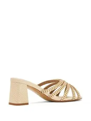 NICOLI Embellished Strappy Mules