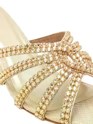 NICOLI Embellished Strappy Mules