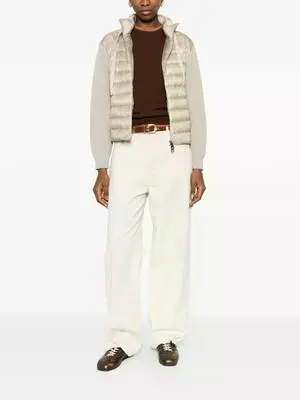 Herno Quilted Zip Jacket - Neutrals