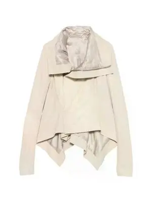 Rick Owens Asymmetric Zip Jacket - Neutrals