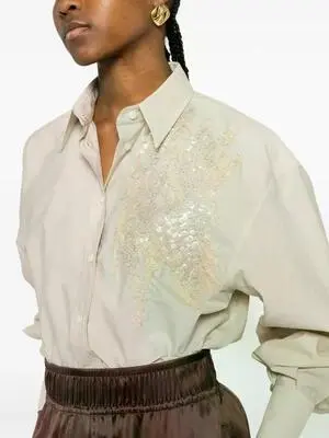 Brunello Cucinelli Sequin-embellished Shirt