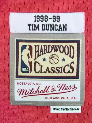 Mitchell & Ness X Nba Tim Duncan 1998 San Antonio Spurs Swingman Vest - Pink