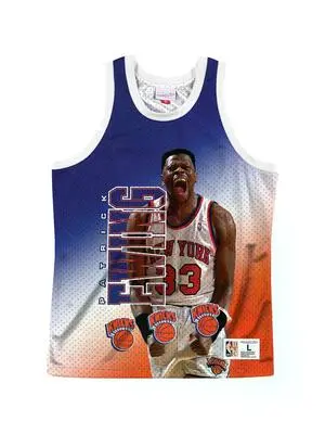 Mitchell & Ness X Nba New York Knicks Patrick Ewing Behind The Back Jersey - Blue