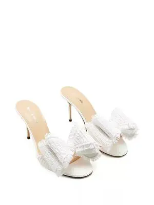 Mach & Mach Fringed Bow Mules