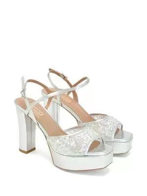 NICOLI Neza Lace Embellished Sandals
