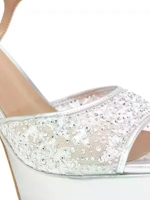 NICOLI Neza Lace Embellished Sandals