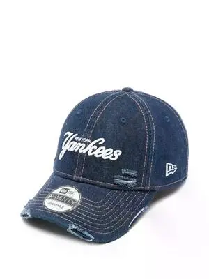 New Era 9twenty Distressed Baseball Cap - Blue