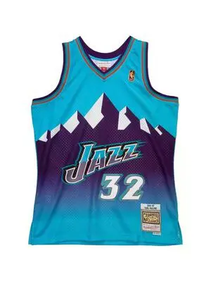 Mitchell & Ness Nba Utah Jazz 1996-1997 Karl Malone Reload Swingman Jersey - Blue