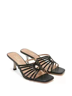 NICOLI Eirdis Embellished Strap Mules