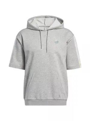 Adidas Donovan Mitchell Short-sleeve Hooded Top - Grey