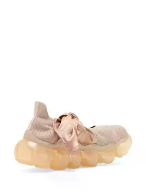 GROUNDS Bow-detail Sneakers - Neutrals