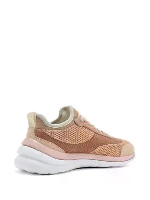 FERRAGAMO Lace-up Mesh Sneakers - Pink