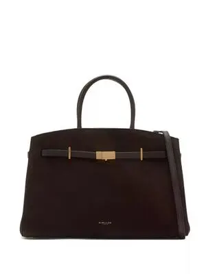 DEMELLIER Midi Hudson Buckle-strap Tote Bag - Brown