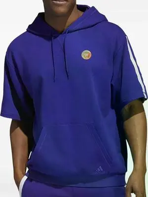 Adidas X Donovan Mitchell Short-sleeve Hoodie - Purple