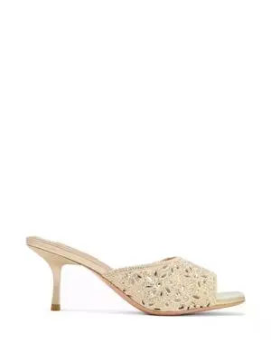 NICOLI Embellished Heeled Mules