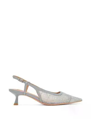 NICOLI Embellished Slingback Pumps